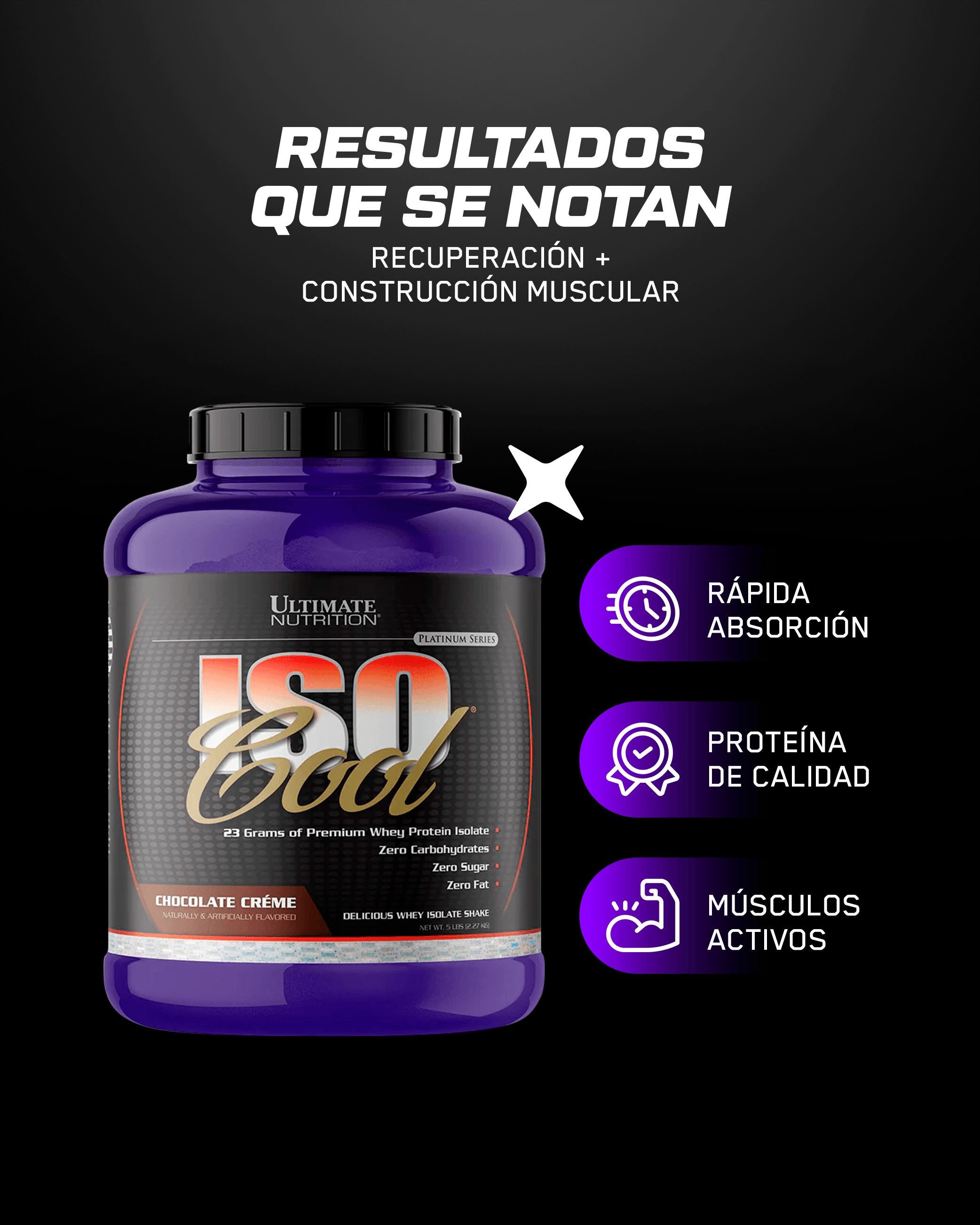 Iso Cool 5 lb - Proteina Aislada Ultimate Nutrition - NutriPoint Peru ...